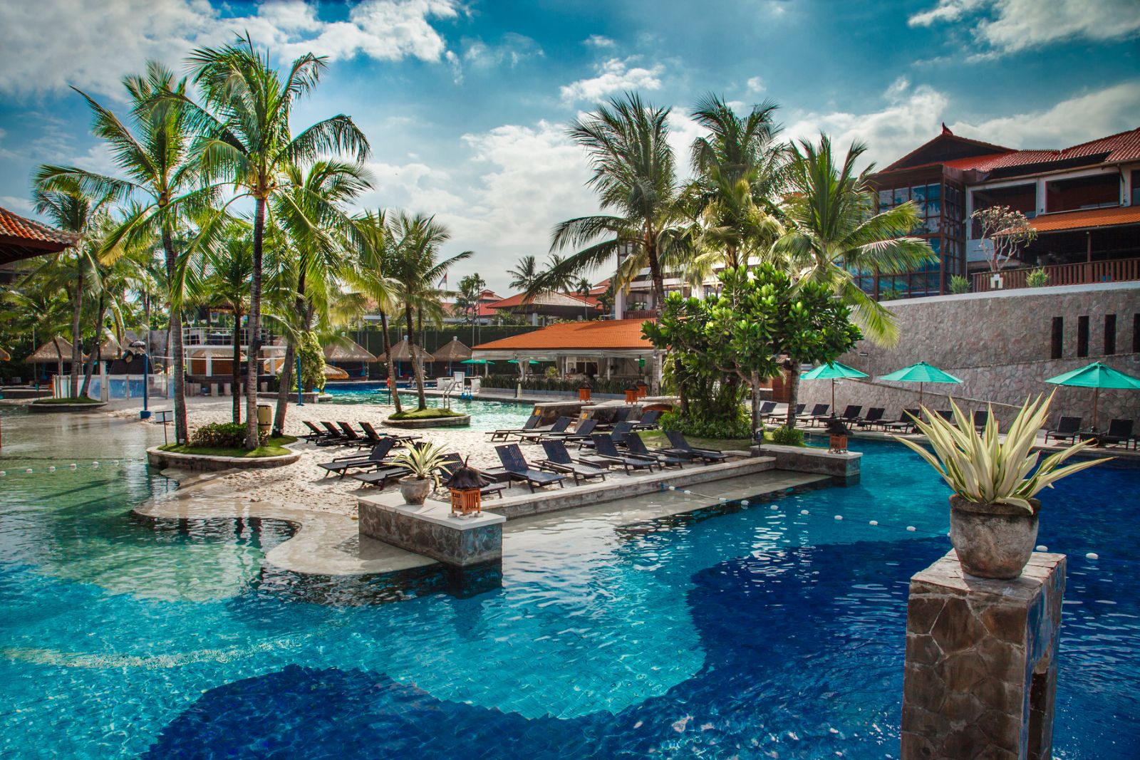 World Famous Hard Rock Swimming Pool at Hard Rock Hotel Bali
